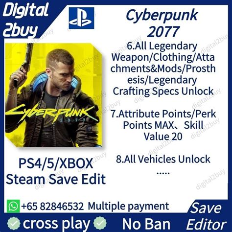 Cyberpunk 2077 Save Editor C2077 Save Modding Cyberpunk 2077 Cheats Ps5