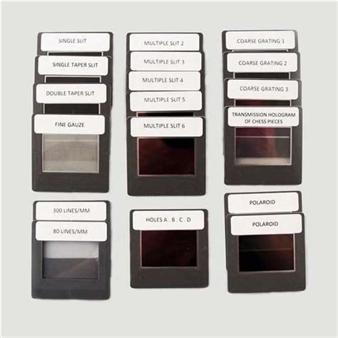 Laser Diffraction Slides School Science Equipment Brecklandscientific Co Uk
