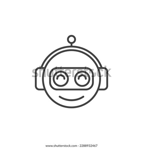 Smiling Chatbot Head Vector Concept Icon Stock Vector Royalty Free 2288932467 Shutterstock
