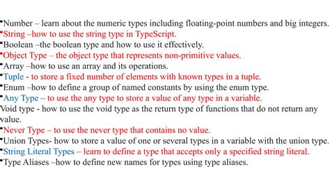 Type Script Notes For Data Structures Using Java Ppt