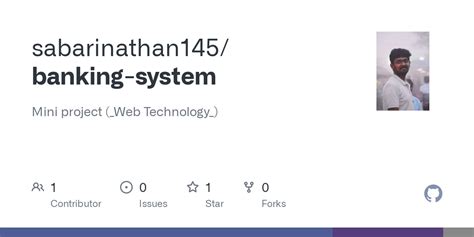 GitHub Sabarinathan Banking System Mini Project Web Technology