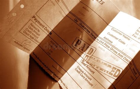 Financial Invoice Stock Image Image Of Receipt Supplies