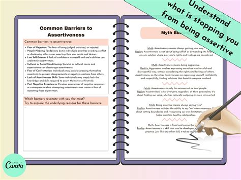 Assertiveness Workbook For Building Confidence And Effective