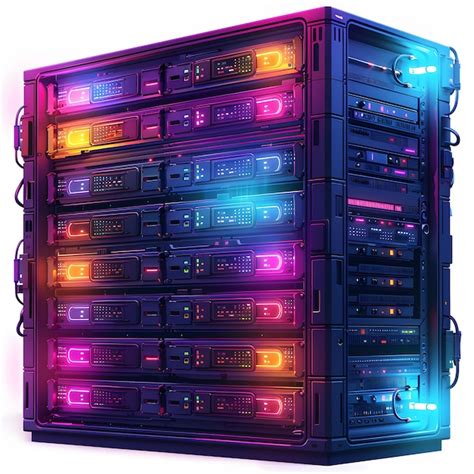 A Closeup Shot Of A Server Rack Capturing The Intricate Network Of Cables And Glowing Lights