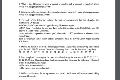 Solved 1 What Is The Difference Between A Qualitative