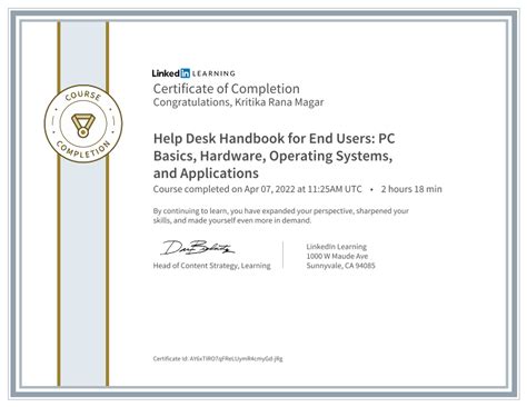 kritika rana magar on linkedin certificate of completion