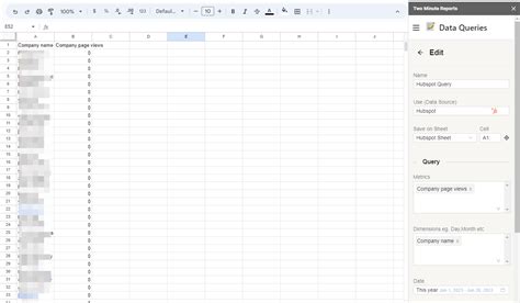 How To Connect HubSpot With Google Sheets Two Minute Reports