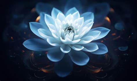 Premium Ai Image Water Lilly Flower Illustration Ai Generativexa
