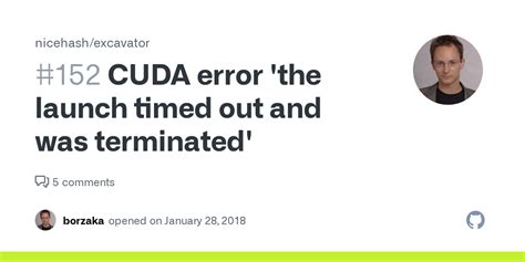 CUDA Error The Launch Timed Out And Was Terminated Issue Nicehash Excavator GitHub