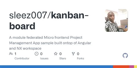 GitHub Sleez Kanban Board A Module Federated Micro Frontend Project Management App Sample