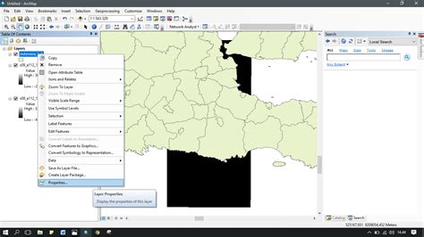Cara Membuat Kontur Dengan Data Dem Menggunakan Arcgis 1061 Nurul Imamah