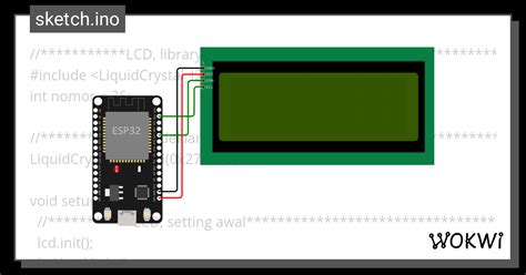 program lcd seprica wokwi esp32 stm32 arduino simulator