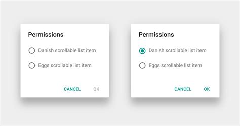 Dialogs Components Material Design