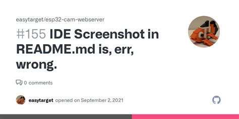Ide Screenshot In Readmemd Is Err Wrong · Issue 155 · Easytargetesp32 Cam Webserver · Github