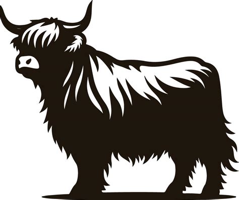 Highland Cow Silhouette 60698733 Vector Art At Vecteezy