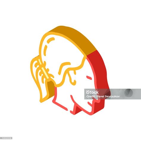 피그 테일 헤어 스타일 여성 아이소메트릭 아이콘 벡터 일러스트 레이 션 귀여운에 대한 스톡 벡터 아트 및 기타 이미지 귀여운