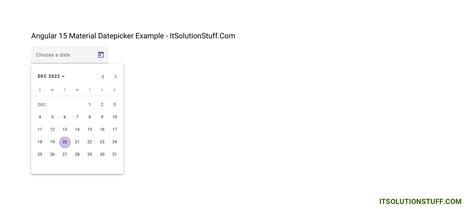 Angular 15 Material Datepicker Example Tutorial