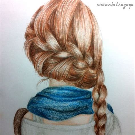 Drawing Hair Braid Amazing Drawings Cool Drawings Drawing