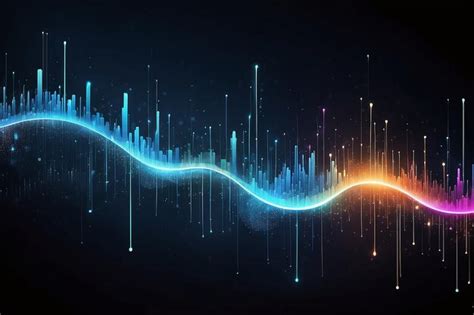 Premium Photo Big Data Analysis Technology Glowing Background Design