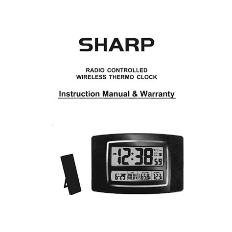 Sharp SPC Atomic Alarm Clock Weather Station User Manual Sharp SPC Atomic Alarm Clock Weather Station User Manual