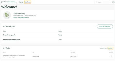 Manage Your Assigned Onboarding Tasks Greenhouse Support
