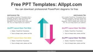 Up Down Arrow PowerPoint Diagram Template For Free