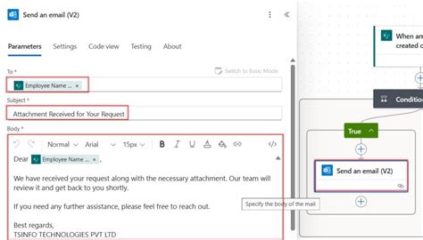 check if attachment exists using power automate
