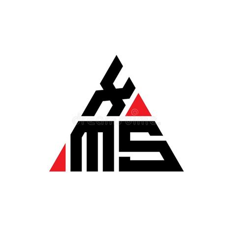 Xms Triangle Letter Logo Design With Triangle Shape Xms Triangle Logo