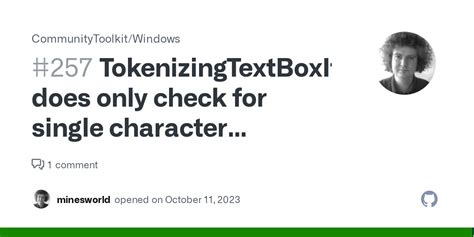TokenizingTextBoxItem Does Only Check For Single Character TokenDelimiter Issue