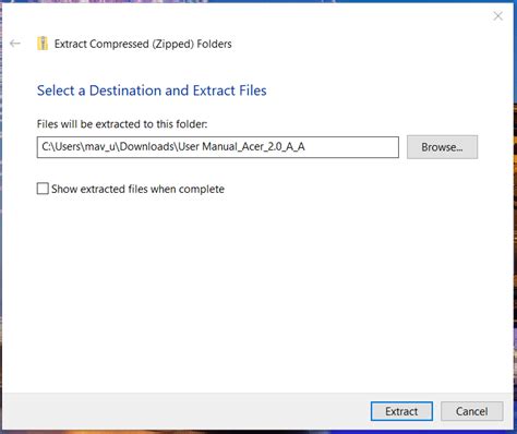 How To Disable Show Extracted Files On Complete Window Rwindows10