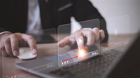 Premium Photo Man Using Mouse And Keyboard For Streaming Online