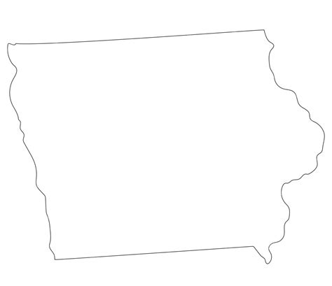 Premium Vector Iowa State Map Map Of The Us State Of Iowa