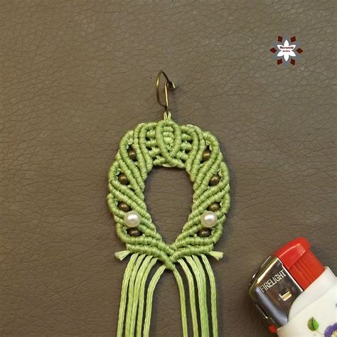 Tutorial Beginners Easy Macrame Earrings With Tiny Metal Beads
