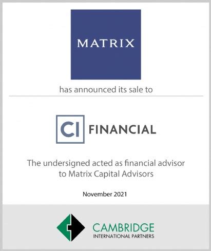 Matrix CI Merger By Cambridge International