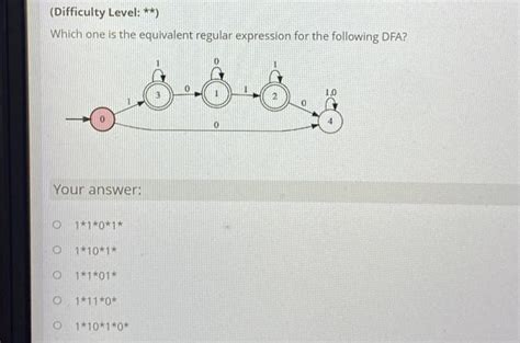 Which One Is The Equivalent Regular Expression For Chegg