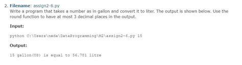 Solved 2 Filename Assign2 6py Write A Program That Takes