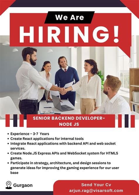 Visar Software Llp On Linkedin Backenddeveloper Nodejs Gurgaonjobs