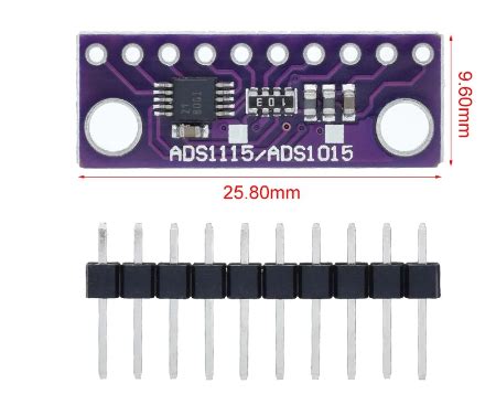 ADS1115 16 Bit 16 Byte I2 C IIC analógico a digital ADC PGA convertidor de 4 canales con