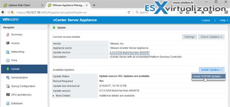 How To Patch VMware VCSA 6 5 Via ISO Patch Downloaded From VMware Patch Portal ESX Virtualization
