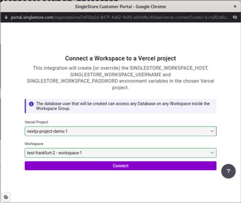 introducing the vercel integration for singlestoredb cloud