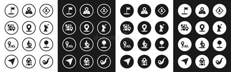 set road traffic sign map pointer with house folded map location