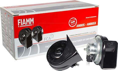 Amazon.fr : FIAMM AM80S Lot de 2 avertisseurs sonores, klaxons, 12 V ...