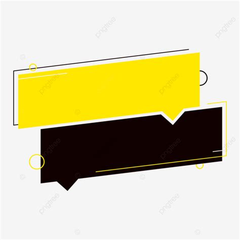 Black And Yellow Blank Empty Shape Vector Blank Empty Shape PNG And Vector With Transparent