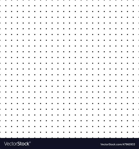Dotted Graph Paper With Grid Polka Dot Pattern Vector Image