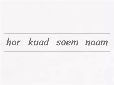 Thai Noun Phrase Noun Number Classifier Unjumble