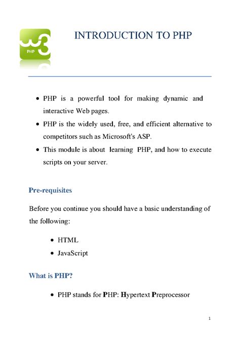 Introduction To Php Introduction To Php • Php Is A Powerful Tool For