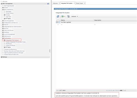 Unable To Retrieve List From System
