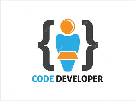 Premium Vector Code Development Web Logo