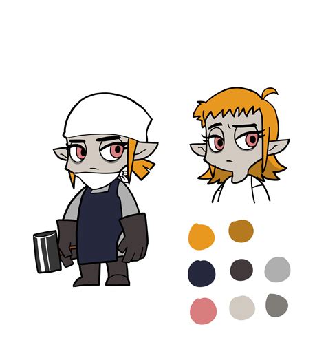 웹툰 준비 작품 컨셉아트12 일러스트 종이와플