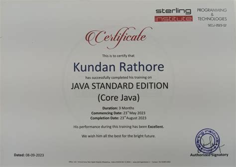 Kundan Rathore On Linkedin Corejava Programming Learningjourney Sterlinginstitute Indore